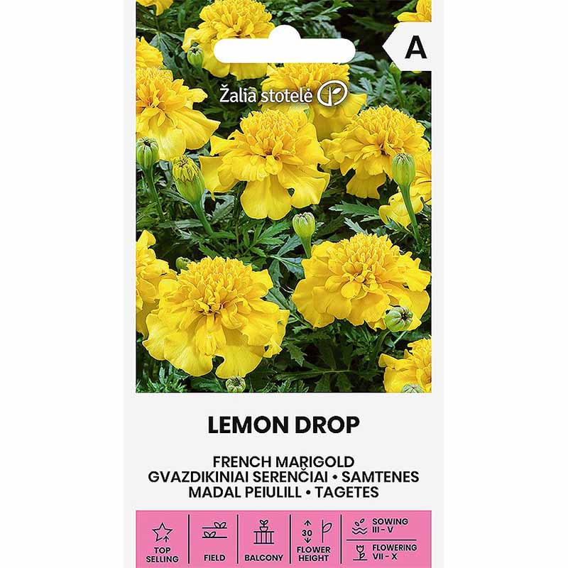French Marigold 'Lemon Drop' - Seeds - Theseedstore.eu